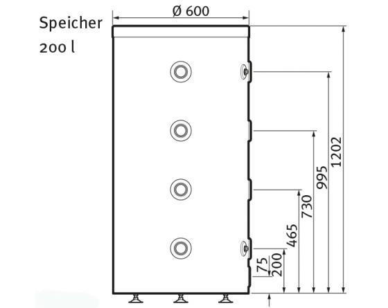 Vaillant VAILLANT Pufferspeicher VPS R 200 für Wärmepumpen heizen ...