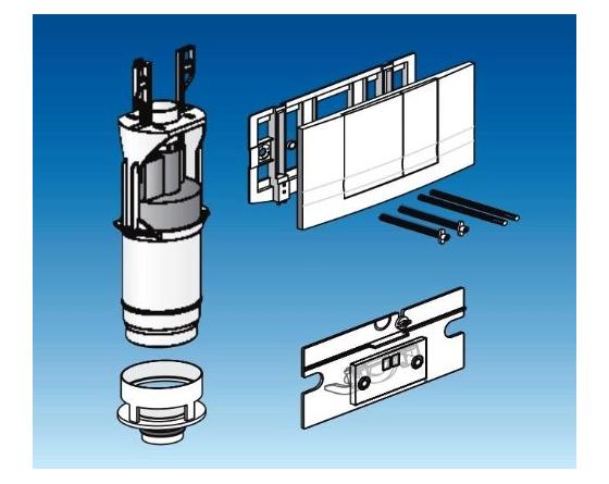 Friatec Friabloc Umrüstset auf Modell F 102 inkl.Platte, weiß 330801