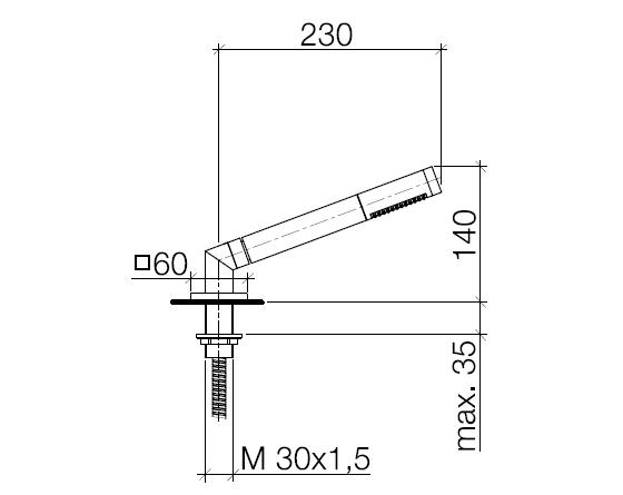 Dornbracht Symetrics Schlauchbrause- 27702980-00
