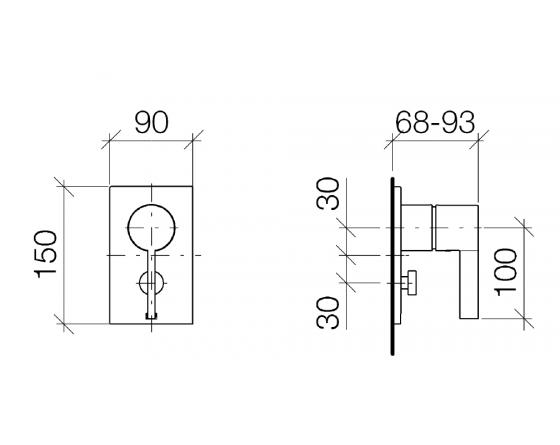 Dornbracht Aloys F. Dornbracht Imo Wanneneinlauf mit mit Umstellung ...