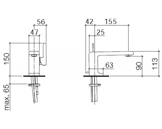 Dornbracht Lulu Waschtisch- 33500710-06