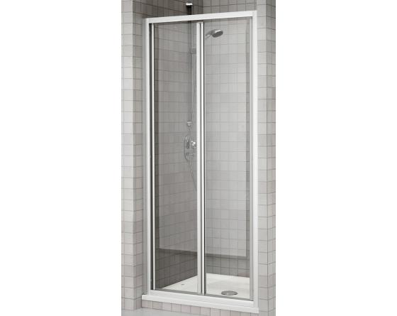 Duka Prima 2000 Glass Falttür CUFT80 190cm weiß ESG-klar CUFT800190WEIA10
