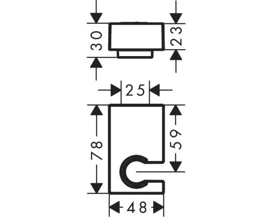 Hansgrohe Porter E Wandhalter HB mattschwarz 28387670