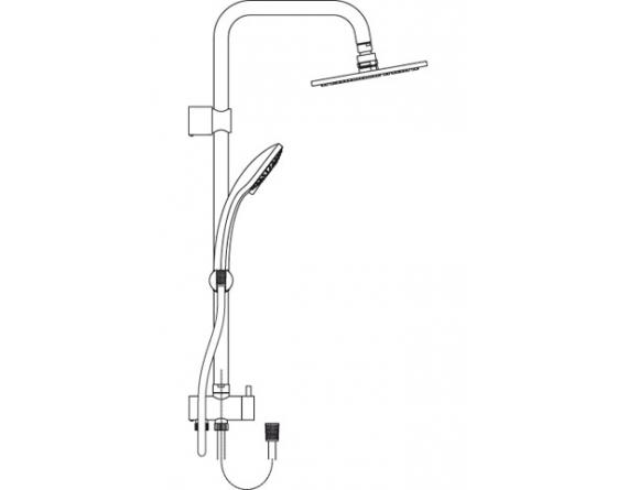 Ideal-Standard/Comfort Id.St. Idealrain Duschsystem zur Kombi. mit AP ...