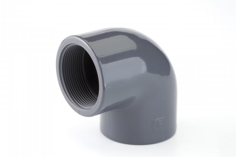 GF Rohr vormals JRG Winkel 90° PVC-U metrisch d 50 mm RV0GOI500